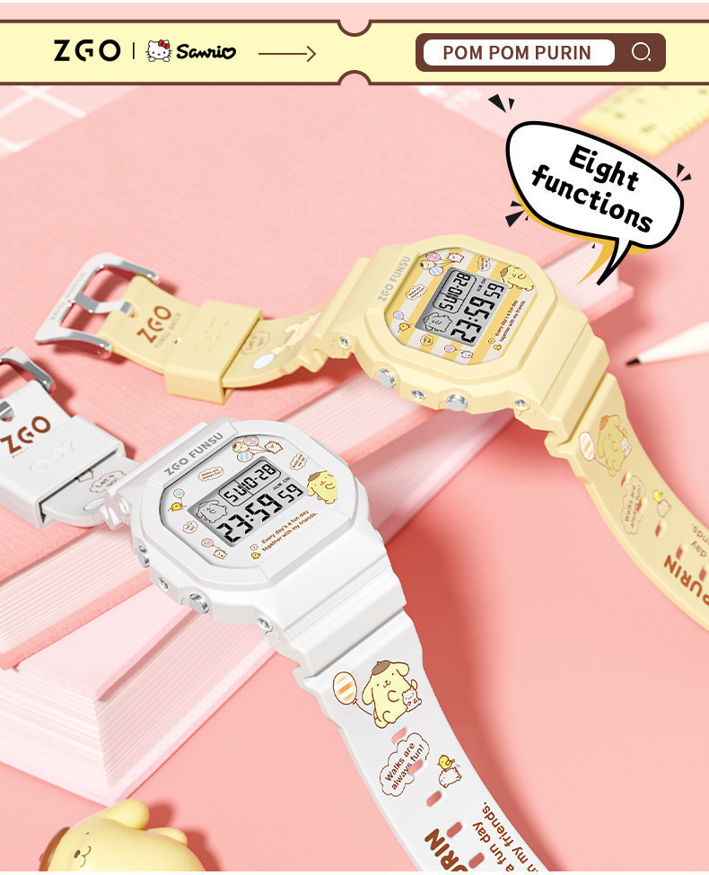 ZGO x Sanrio Pompompurin Watch For Kids Boys Girls Electronic ...