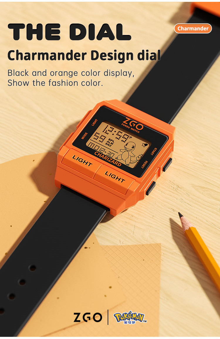 ZGO x Pokémon Charmander Kids Watch For Boys Girls Waterproof ...