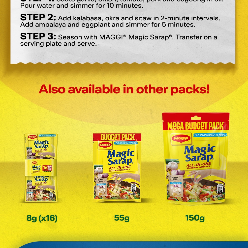 Buy Maggi Magic Sarap Granules 8g x 16 + Maggi Savor Calamansi Liquid ...