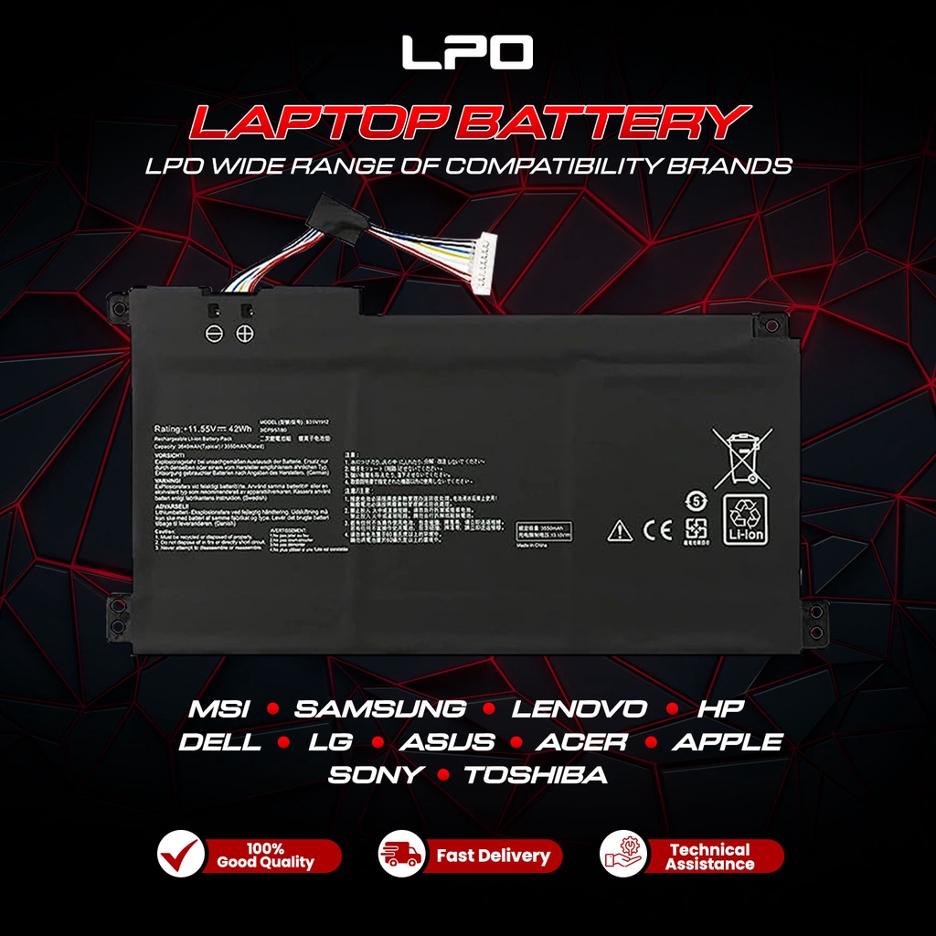 LPO Internal Laptop Battery CGMN2 11.1V 4452mAh 50Wh Compatible With DE ...