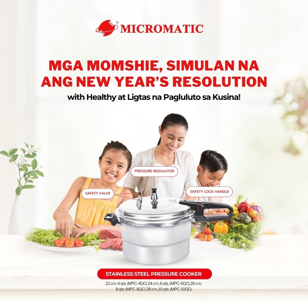 Micromatic by Winland Pressure Cooker 6 Quarts / 5.6 Liters MPC-6QC ...