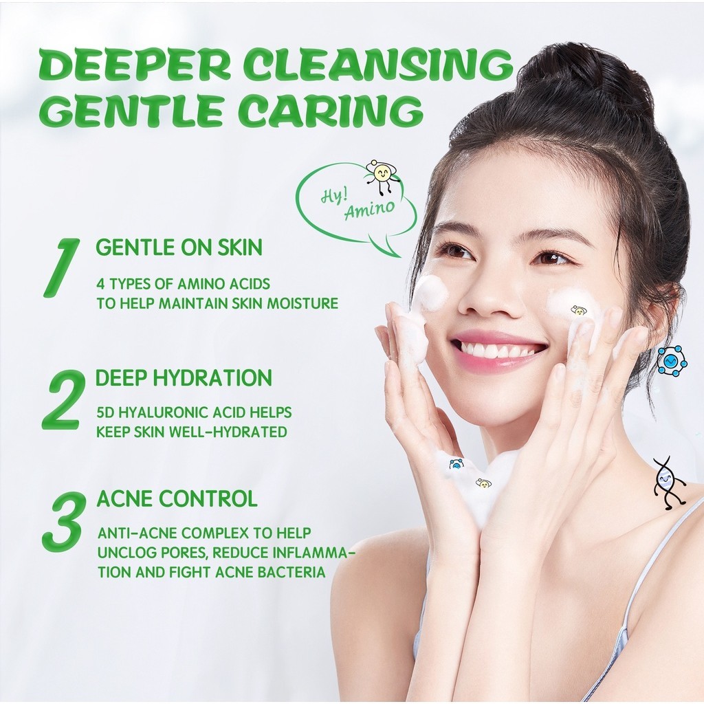 [BUY 2 FOR 299] Y.O.U Hy! Amino AC-Ttack Anti-Acne Facial Wash Duo | 5D ...