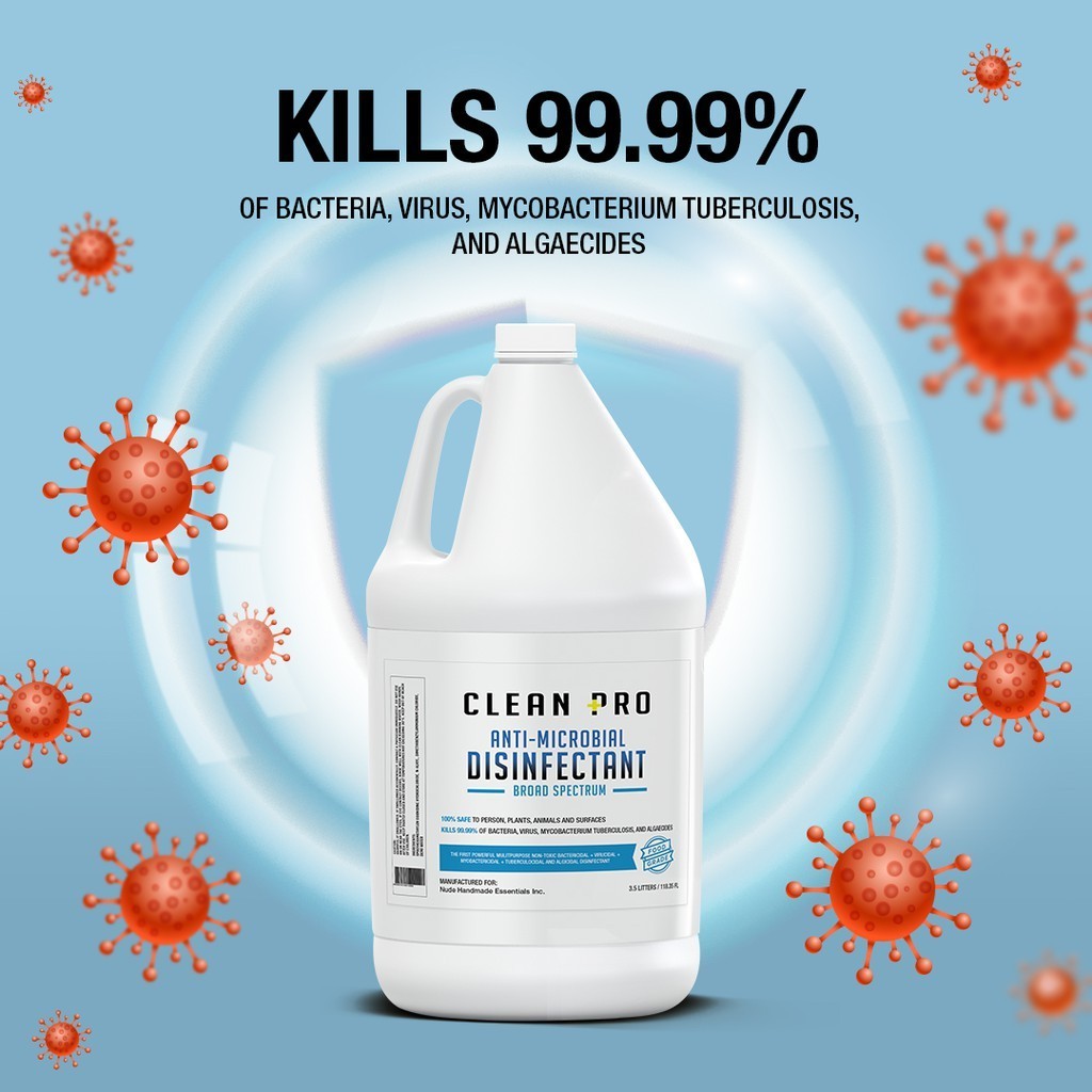 Clean Pro Broad Spectrum Antimicrobial Disinfectant 1 Gallon | Shopee ...