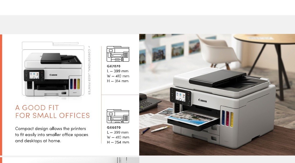Canon GX7070 MAXIFY Ink Tank Wireless 4-in-1 Business Printer | Shopee ...