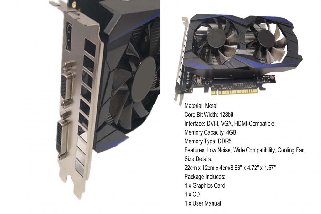 GTX1050TI Graphics Card 4GB DDR5 PCI Express 20 High Clarity Gaming ...