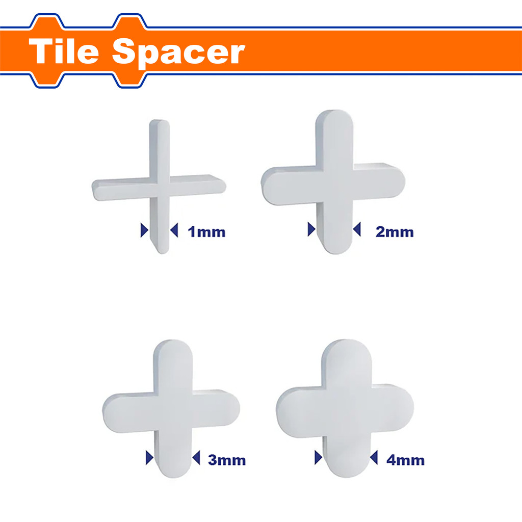 Wadfow Tile Spacer 100pcs 1.0mm to 8.0mm (WHT) | Shopee Philippines