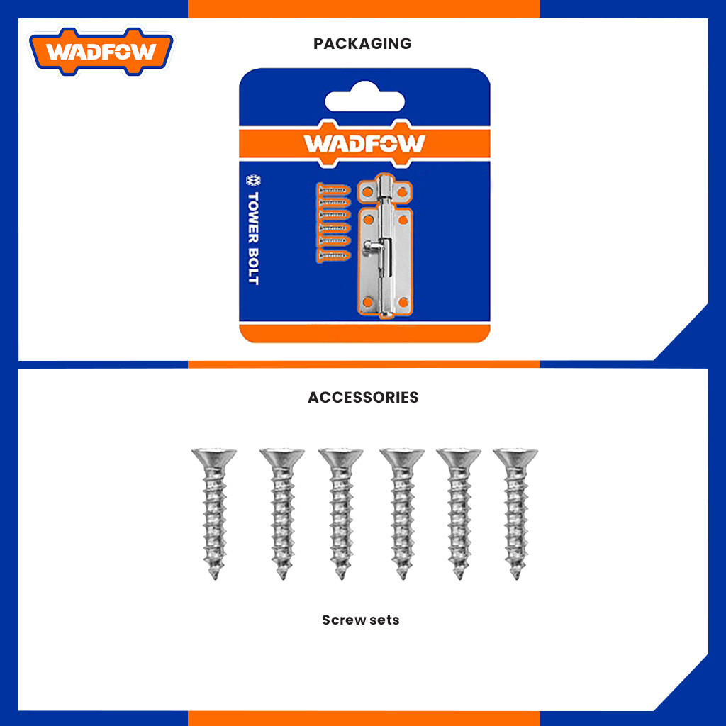 Wadfow Galvanized Bolt Type Latch Pin Horizontal and Vertical Positions ...