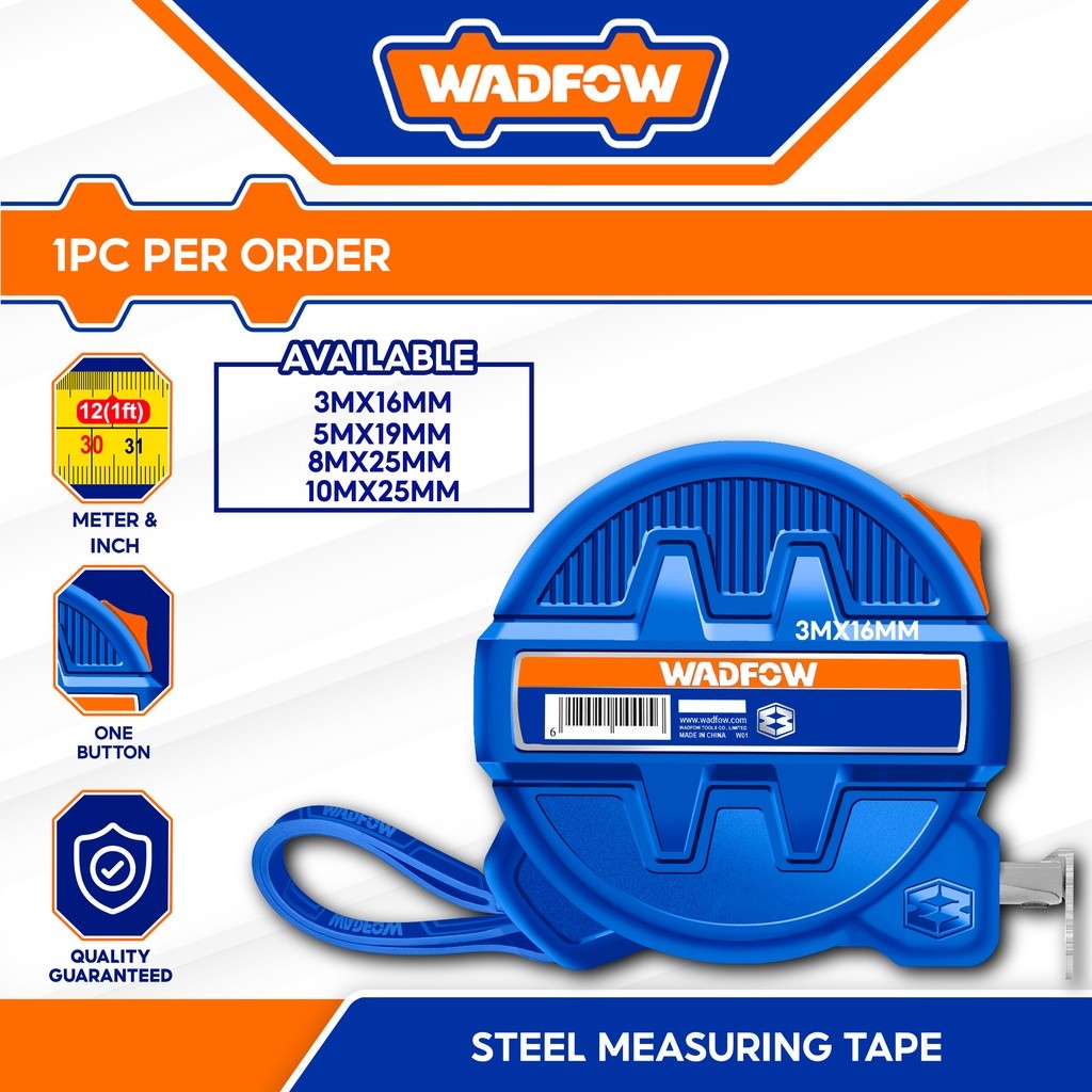 Wadfow Steel Measuring Meter Tape Measure With Unique Design 3m 5m 8m ...