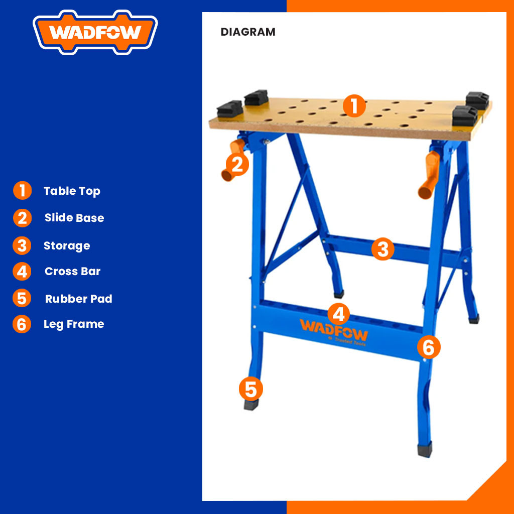 Wadfow Portable Folding Clamping Work Bench | Shopee Philippines