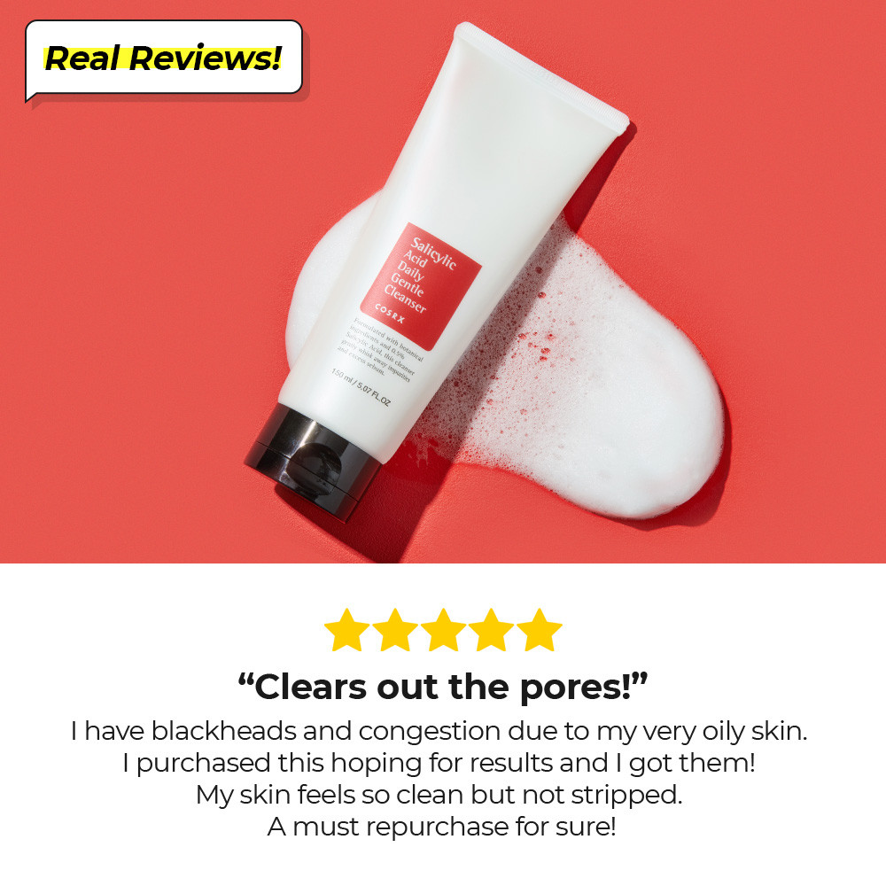 [COSRX OFFICIAL] Pore Eraser Set : Salicylic Daily Gentle Cleanser 50ml ...