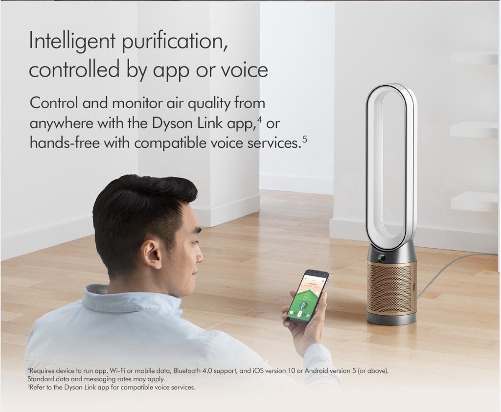 Dyson Purifier Cool™ Formaldehyde Air Purifier Fan TP09 (White/Gold ...