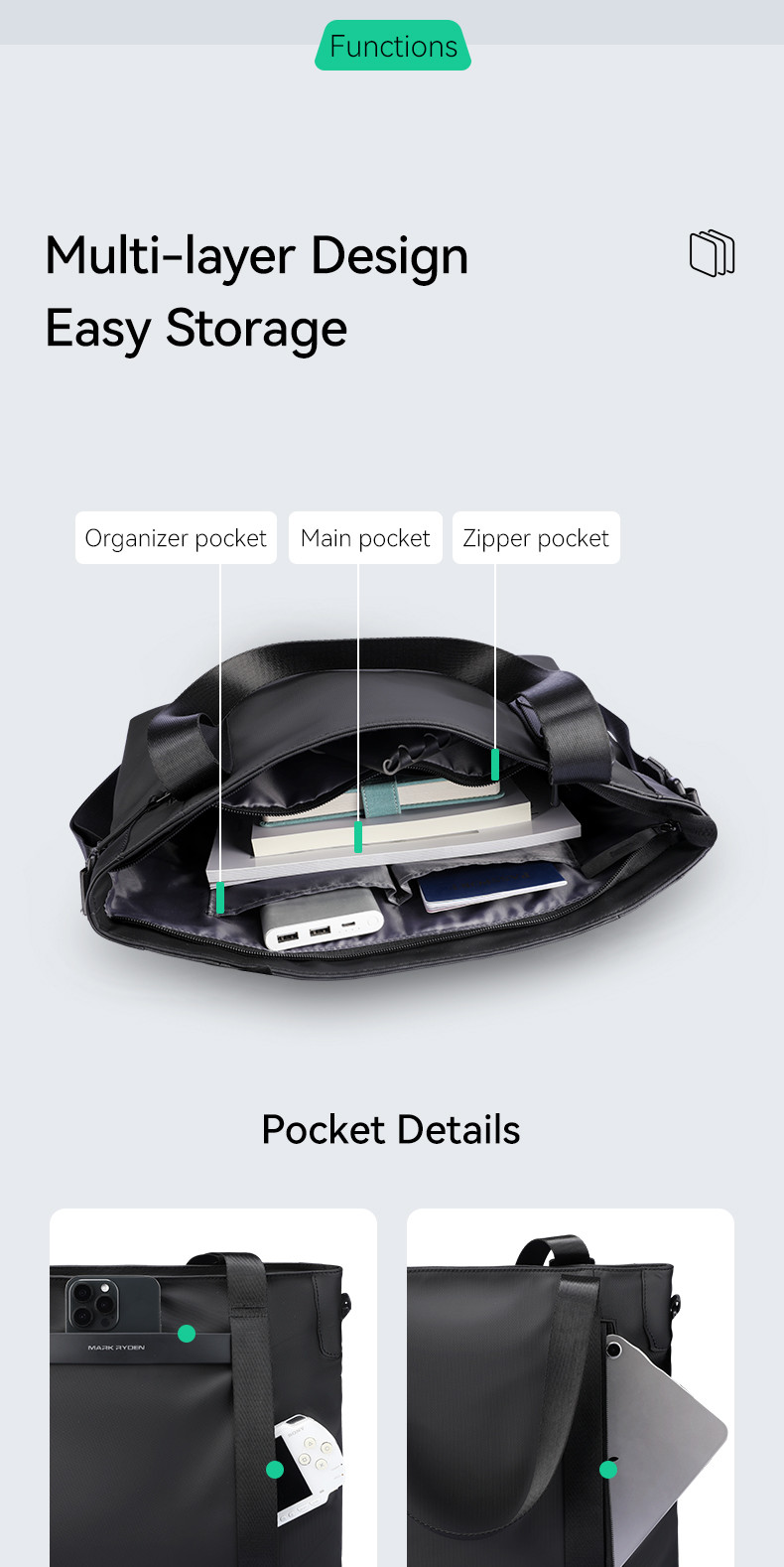 MARK RYDEN Everyday Tote Bag - Light Travel | Shopee Philippines