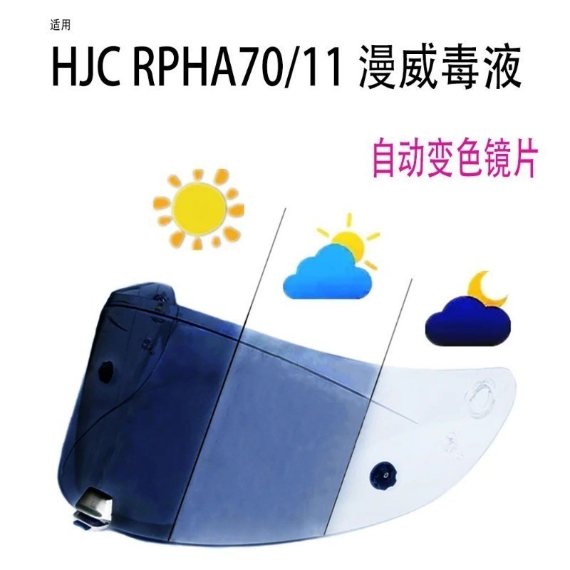 Photochromic Visor for HJC RPHA 11 PRO RPHA 70 ST HJ-26 Helmet Shield ...