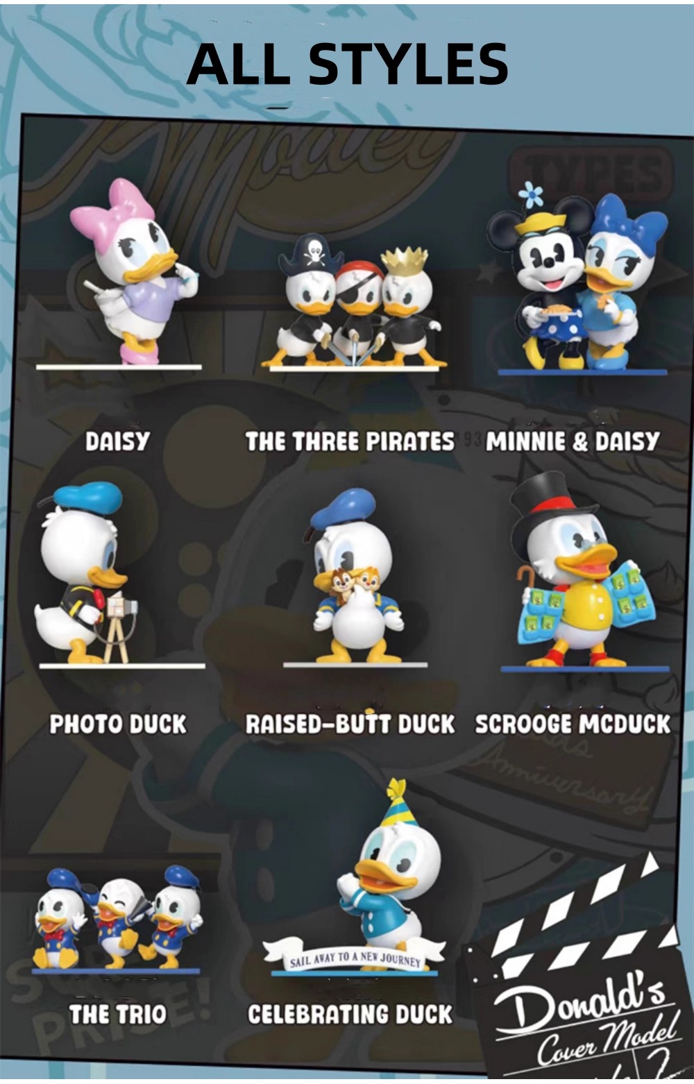 MINISO Disney Donald Duck Cover Model Blind Boxes Toy Collection Gift ...