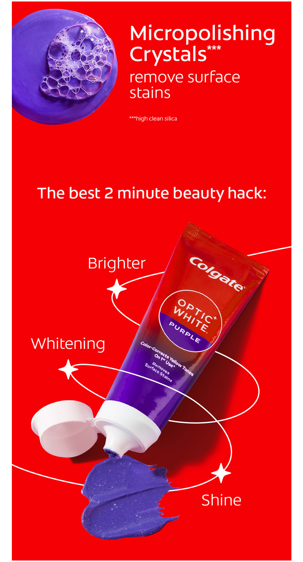 [BUY 3, FREE 1] Colgate Optic White Whitening Toothpaste Purple 100g ...