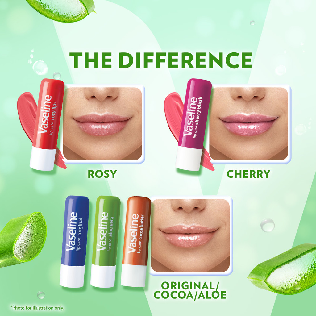 VASELINE Lip Aloe Vera Lip Balm Stick With Petroleum Jelly 4.8G | Shopee Philippines