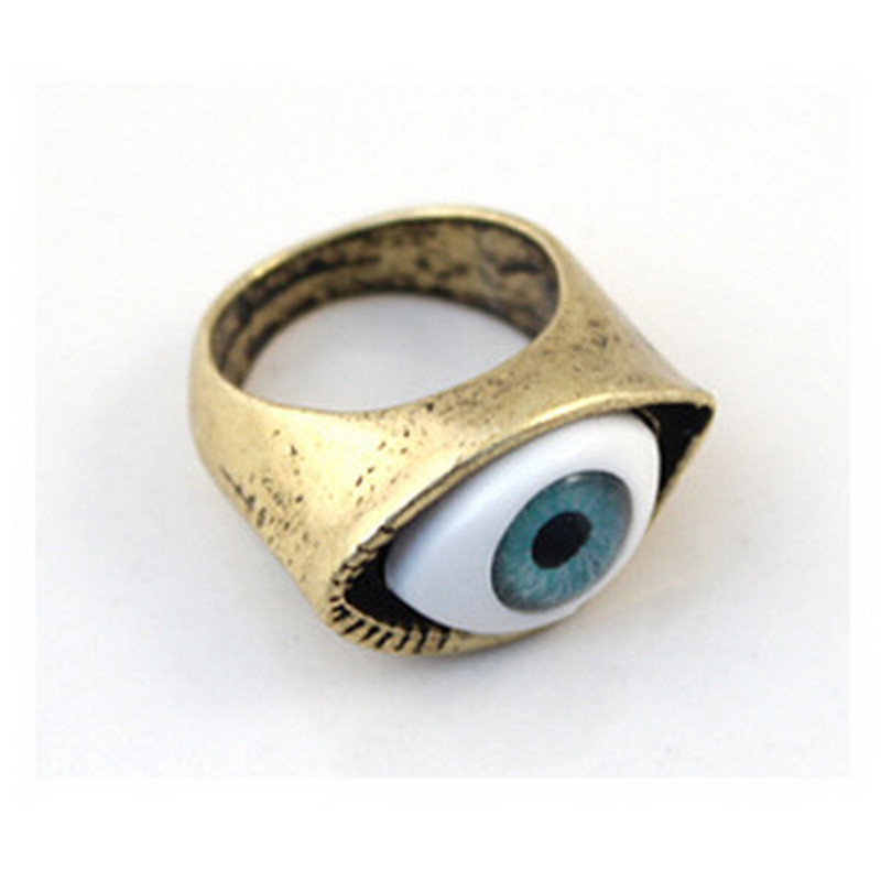 Women Retro Gothic Rings Exaggerated Vampire Eye | Shopee Philippines