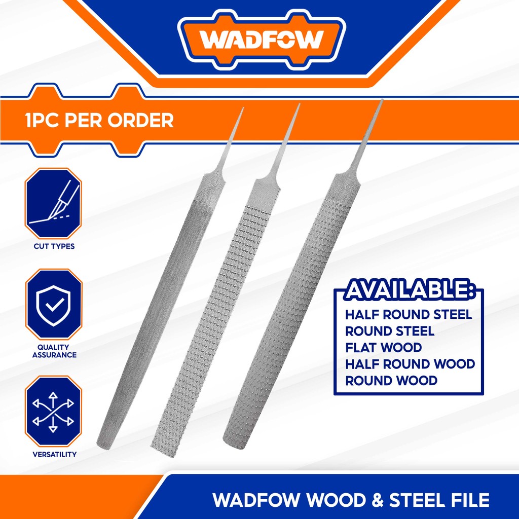 Wadfow Flat, Round, Square, Triangle & Half Round, for Steel and Wood ...