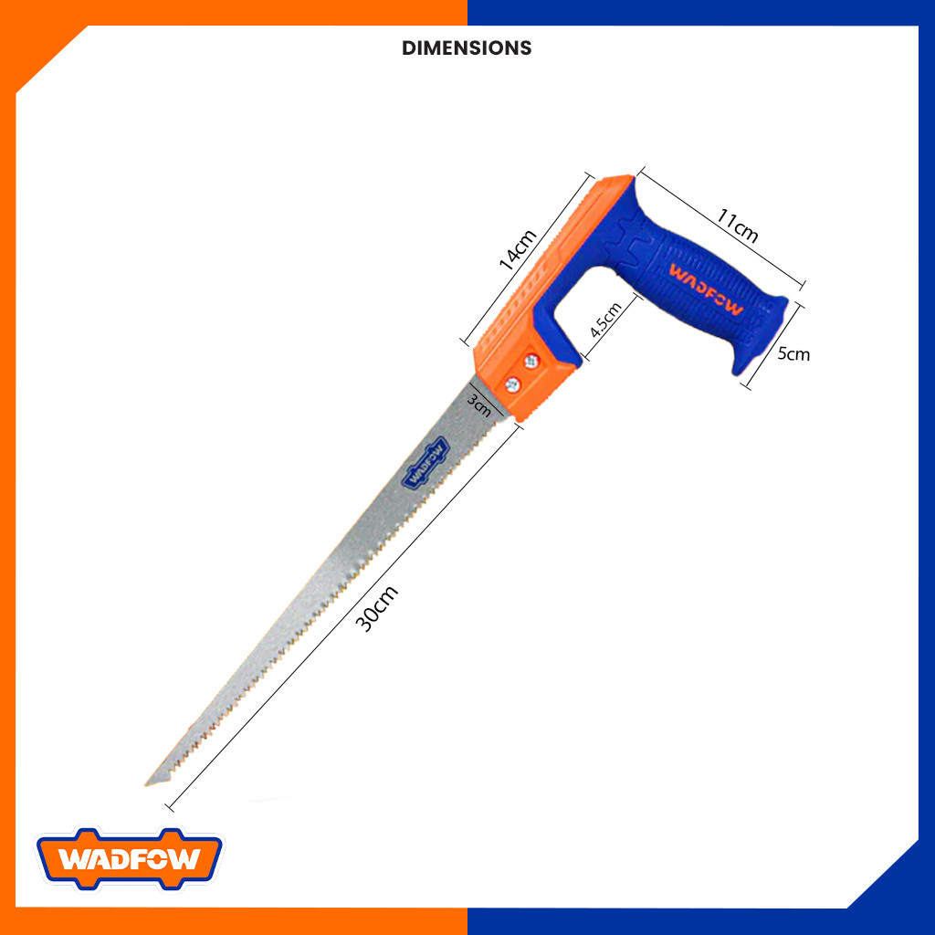 Wadfow Compass Hand Saw 12 Inch / 300mm For Wood WHW6G12 (WHT) | Shopee ...
