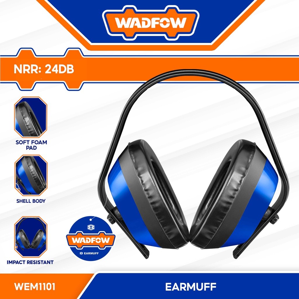Wadfow Protective Soundproof Ear Muff Protector Noise Reduction Hearing ...