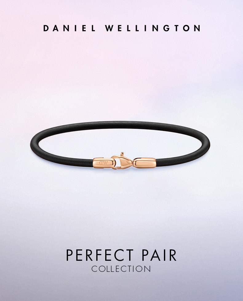 Daniel Wellington Tide Leather Bracelet - Sheffield Rose Gold / Silver ...