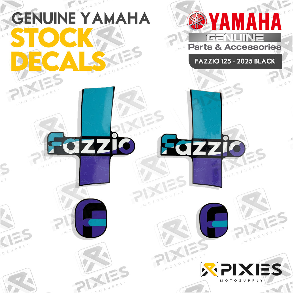 YAMAHA GENUINE PART FAZZIO 125 SIDE COVER DECALS STICKERS | Shopee ...