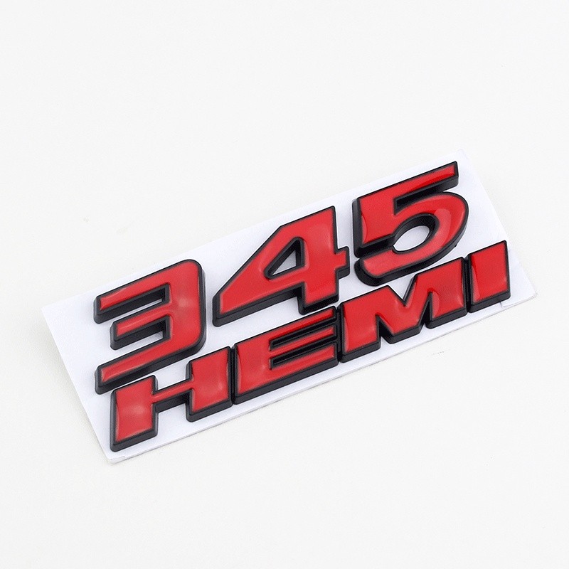 Dodge 345 HEMI modified metal car logo sticker RAM 1500 2500 pickup ...