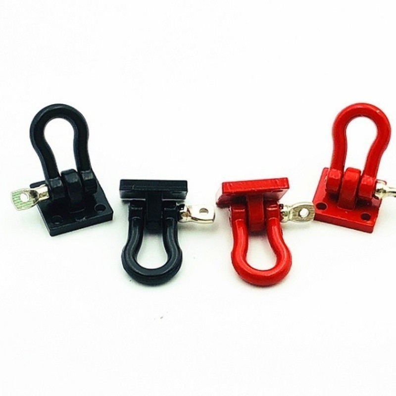 2Pcs Towing Buckle Tow Hooks Metal Trailer Shackles for 1/10 RC Truck ...