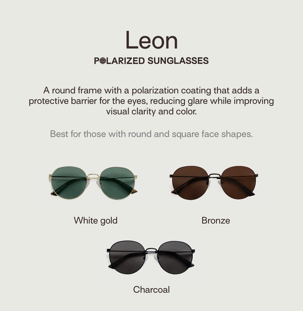 Sunnies Studios Leon (Round Polarized Fashion Sunglasses Shades for Men ...