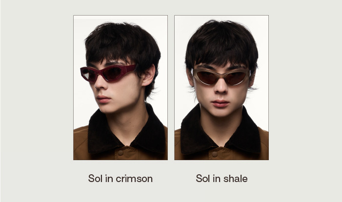 Sunnies Studios Sol (Polarized Wraparound Cateye Sunglasses Shades for ...