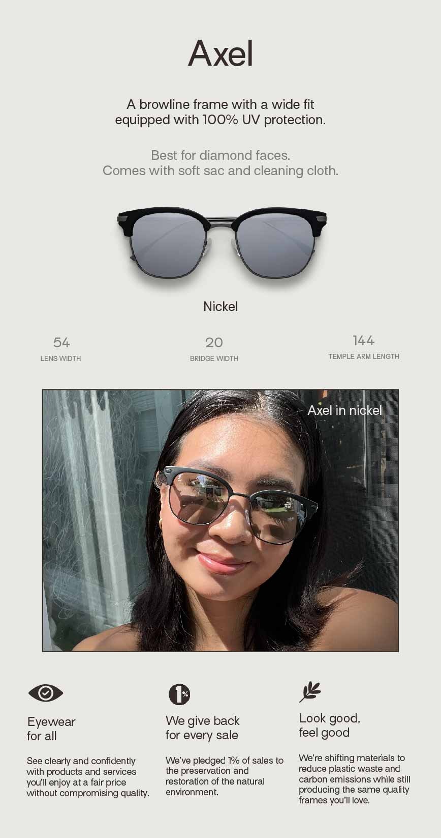 Sunnies Studios Axel (Browline Fashion Sunglasses Shades for Men and Women) | Shopee Philippines