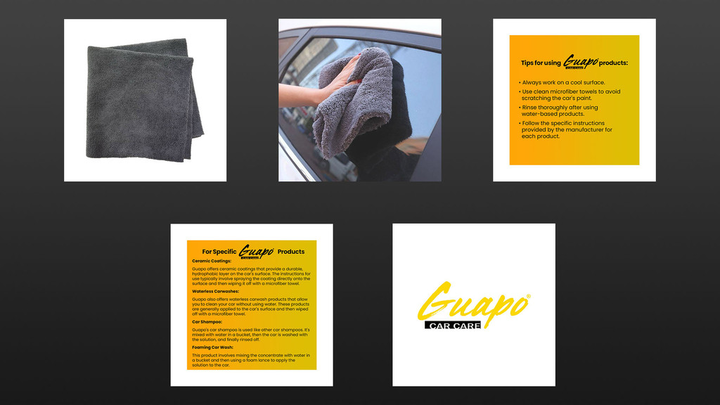 Guapo Microfiber Car Towel | Guapo Car Care Solutions by EJD | Shopee ...