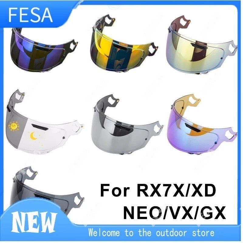 Motorcycle Helmet Visor For RX7X CORSAIR-X RX7V NEO XD VAS-V Lens Moto ...