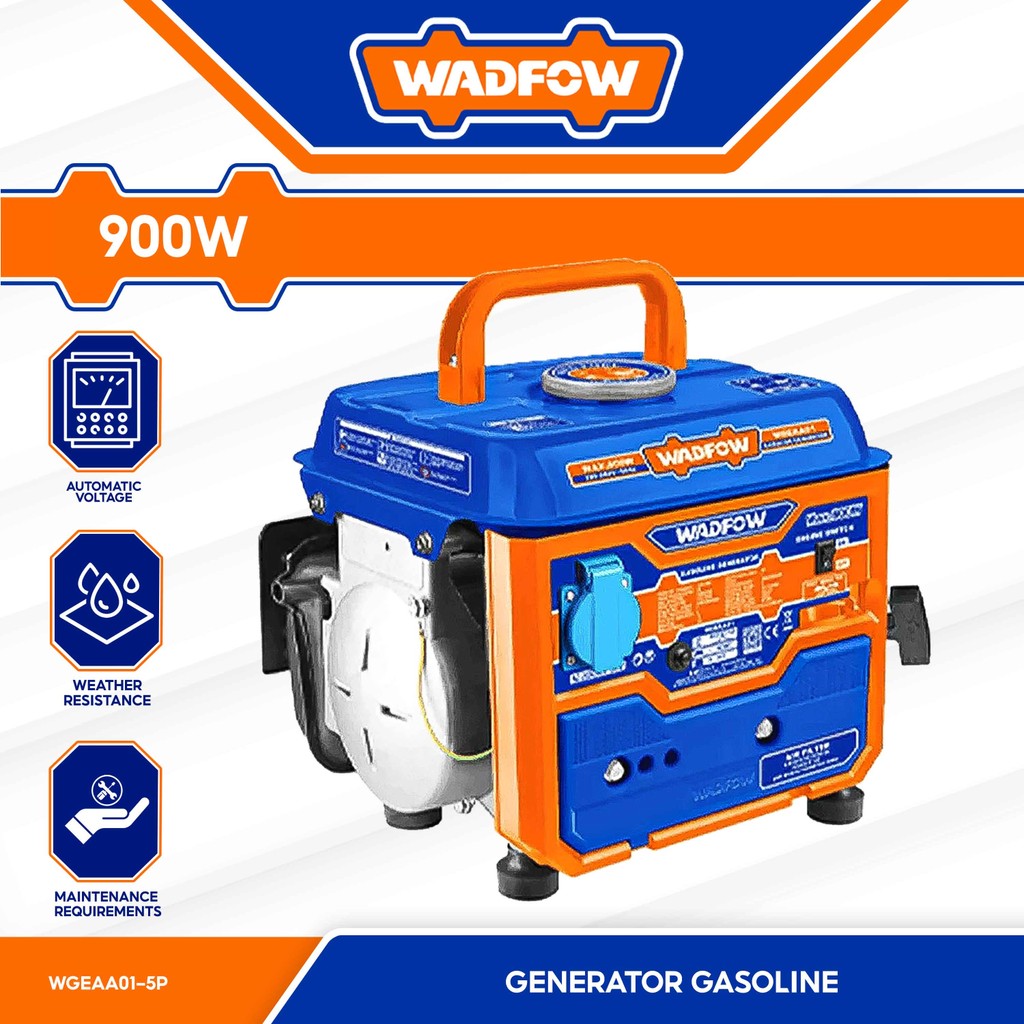 Wadfow 4 Liters 900W Gasoline Portable Mini Power Generator for Home ...
