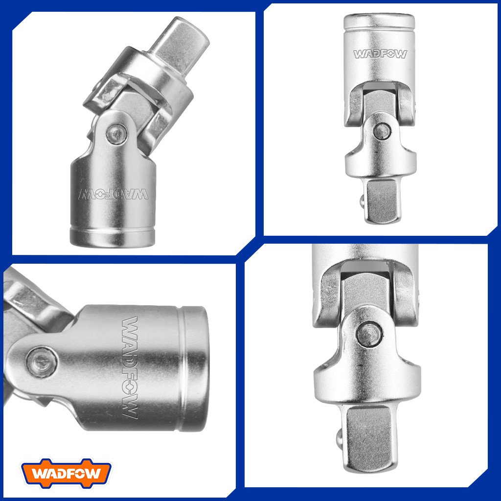 Wadfow 1/2" Universal Joint Socket Wrench Crv Quality Chromed Plated ...