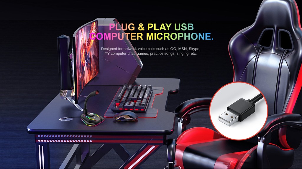 Havit Haze GK56B || RGB Gaming MIC || Black | Shopee Philippines