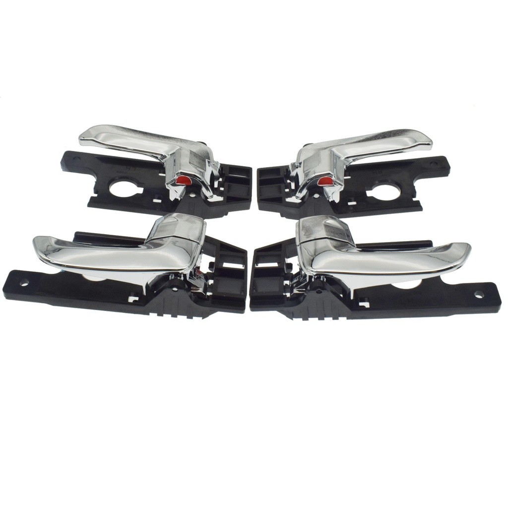 Black / Chrome Car Inner Interior Inside Door Handles Left Right LH RH ...