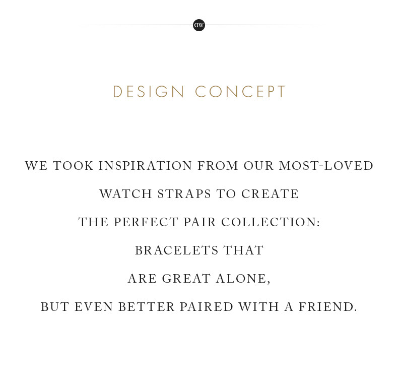 Daniel Wellington Tide Leather Bracelet - Sheffield Rose Gold / Silver ...