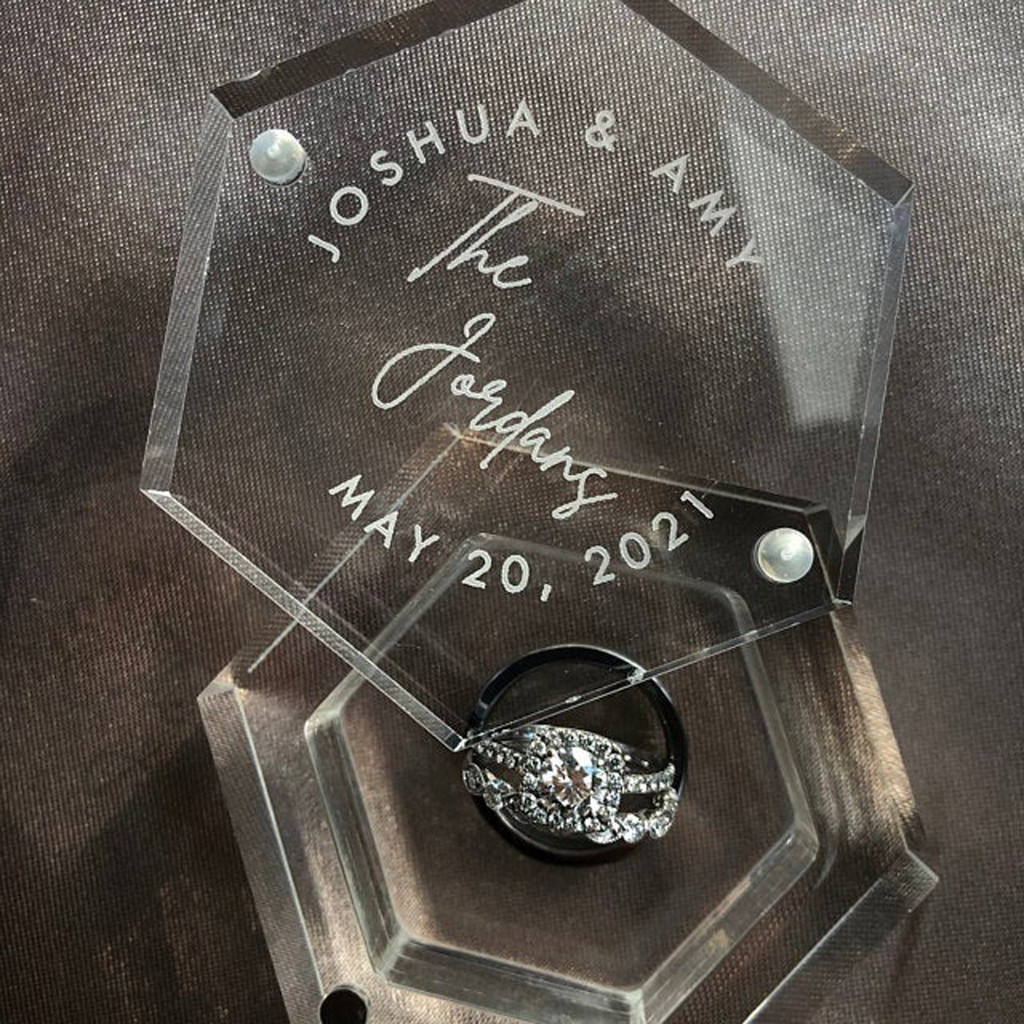 Customized Creative Name Ring Box Wedding Ceremony Ring Box Storage ...