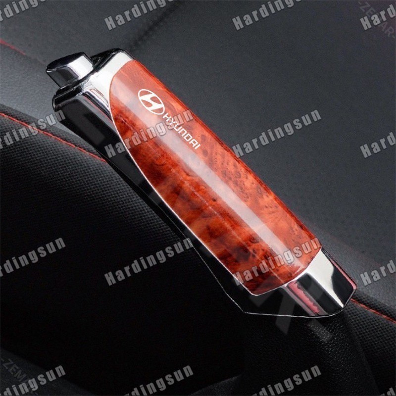 Universal Hyundai Car Hand Brake Cover Carbon Fi r Style Car Handbrake ...