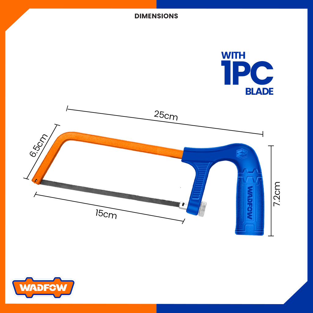 Wadfow Mini Hacksaw Frame Lagari With Blade 6"/150Mm | Shopee Philippines