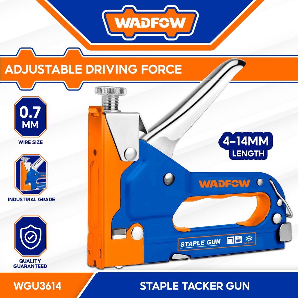 Wadfow 4-14mm Industrial Grade Gun Tacker Staple Tacker | Shopee ...
