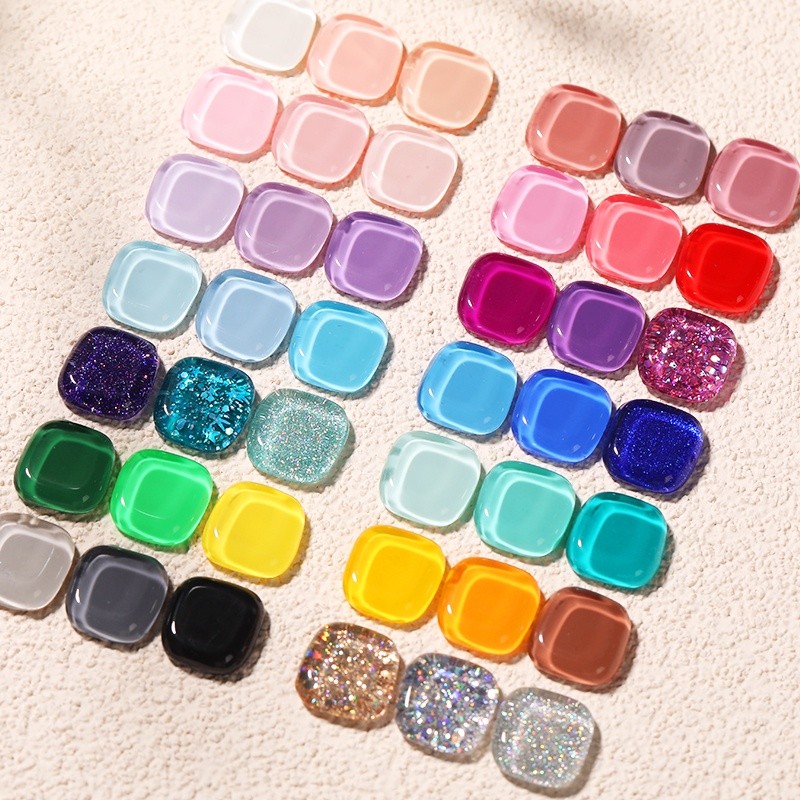 UR SUGAR Rubber Base Gel Nail Polish Set 6 Bottles Soak off Gel Polish ...