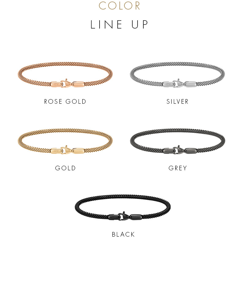 Daniel Wellington Tide Mesh Bracelet Ashfield Black Fashion Bracelet ...