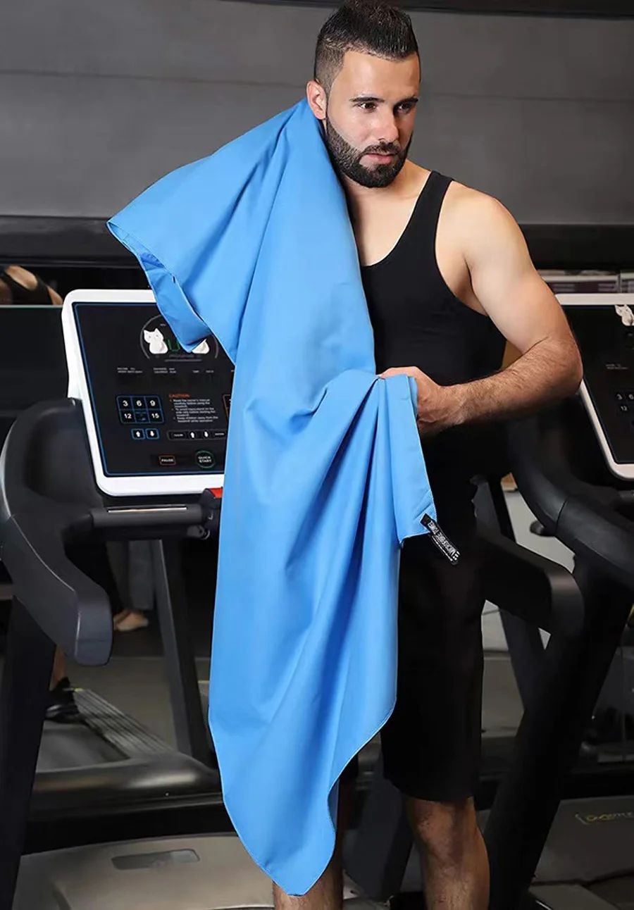 Quick Dry Sports Towel Running Gym Workout Sports Training Microfiber ...