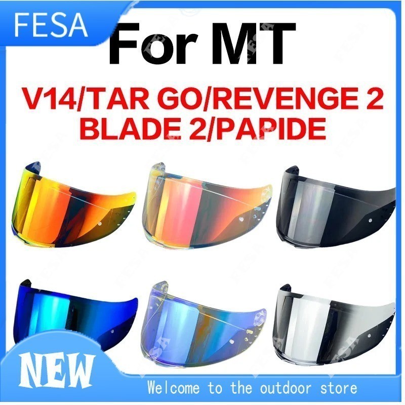 MT-V-14 Helmet Shield for MT Motorcycle Helmet Only for Model RAPID ...