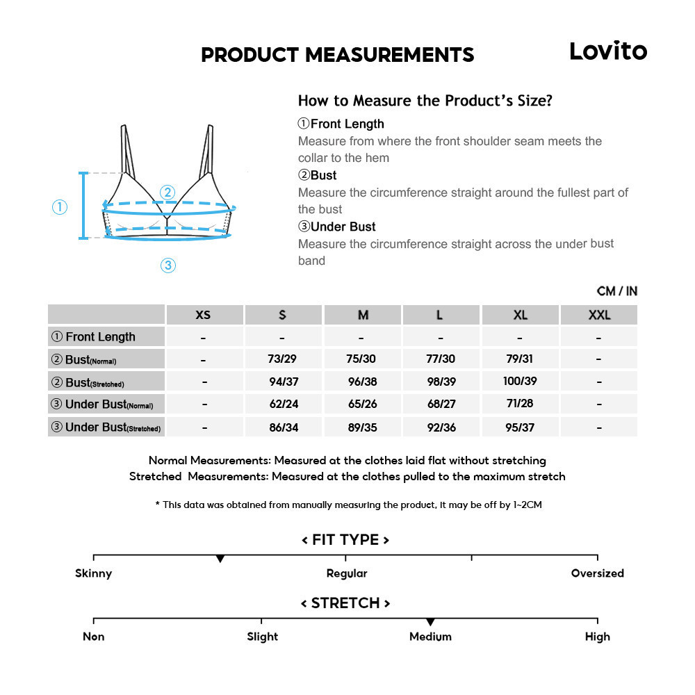 Lovito Sexy Seamless Breathable Bralette Buckle Bra for Women LNL43215 ...