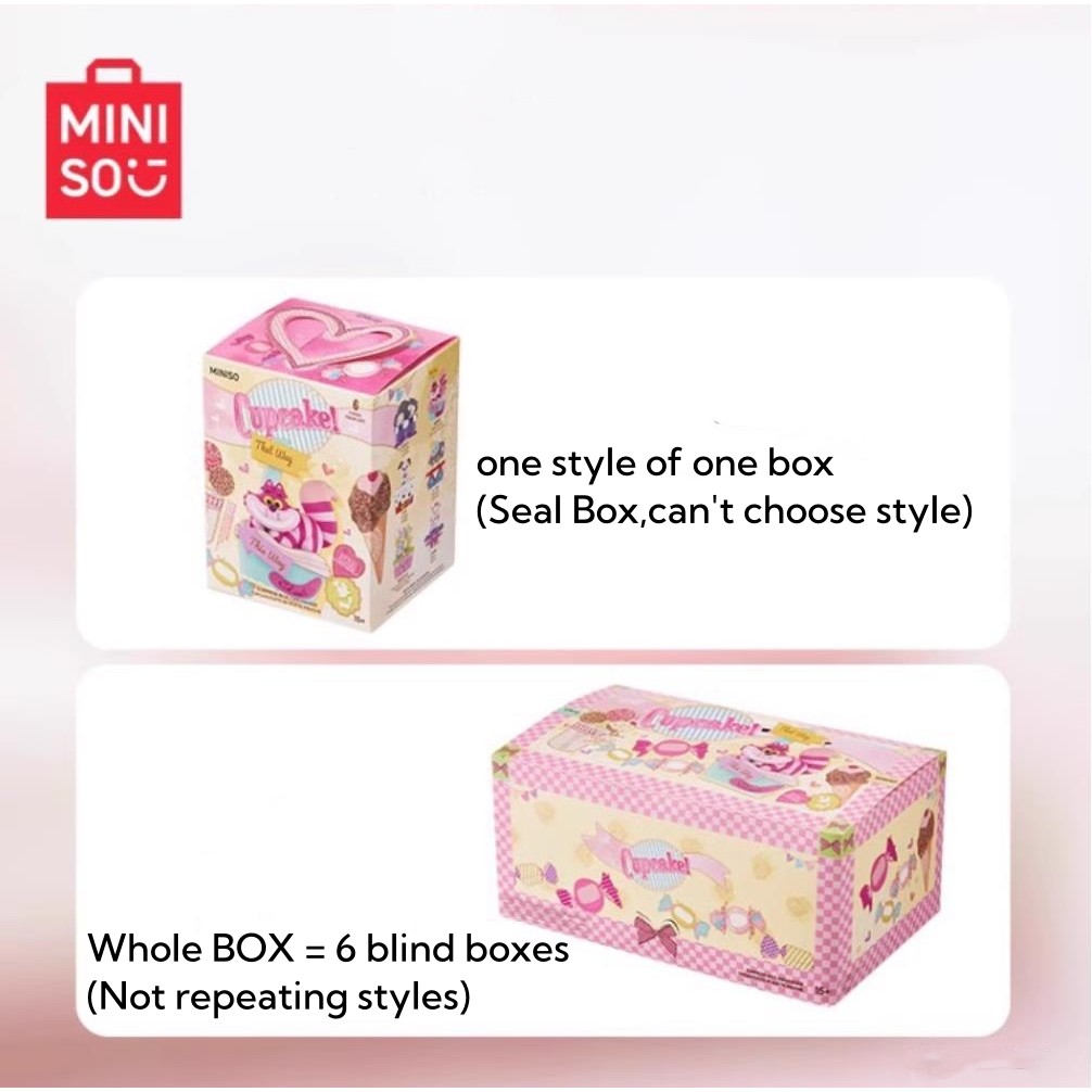 MINISO Disney Cupcake Blind Boxes Toy Collection Gift Dumbo Cheshire ...
