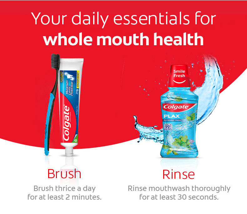 Colgate Plax Antibacterial Mouthwash Ice Intense Flavor 1L Pack of 4 ...