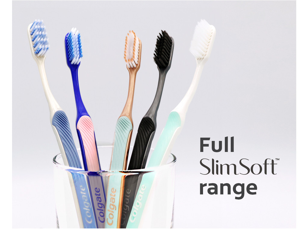 Colgate SlimSoft Toothbrush - Charcoal,
